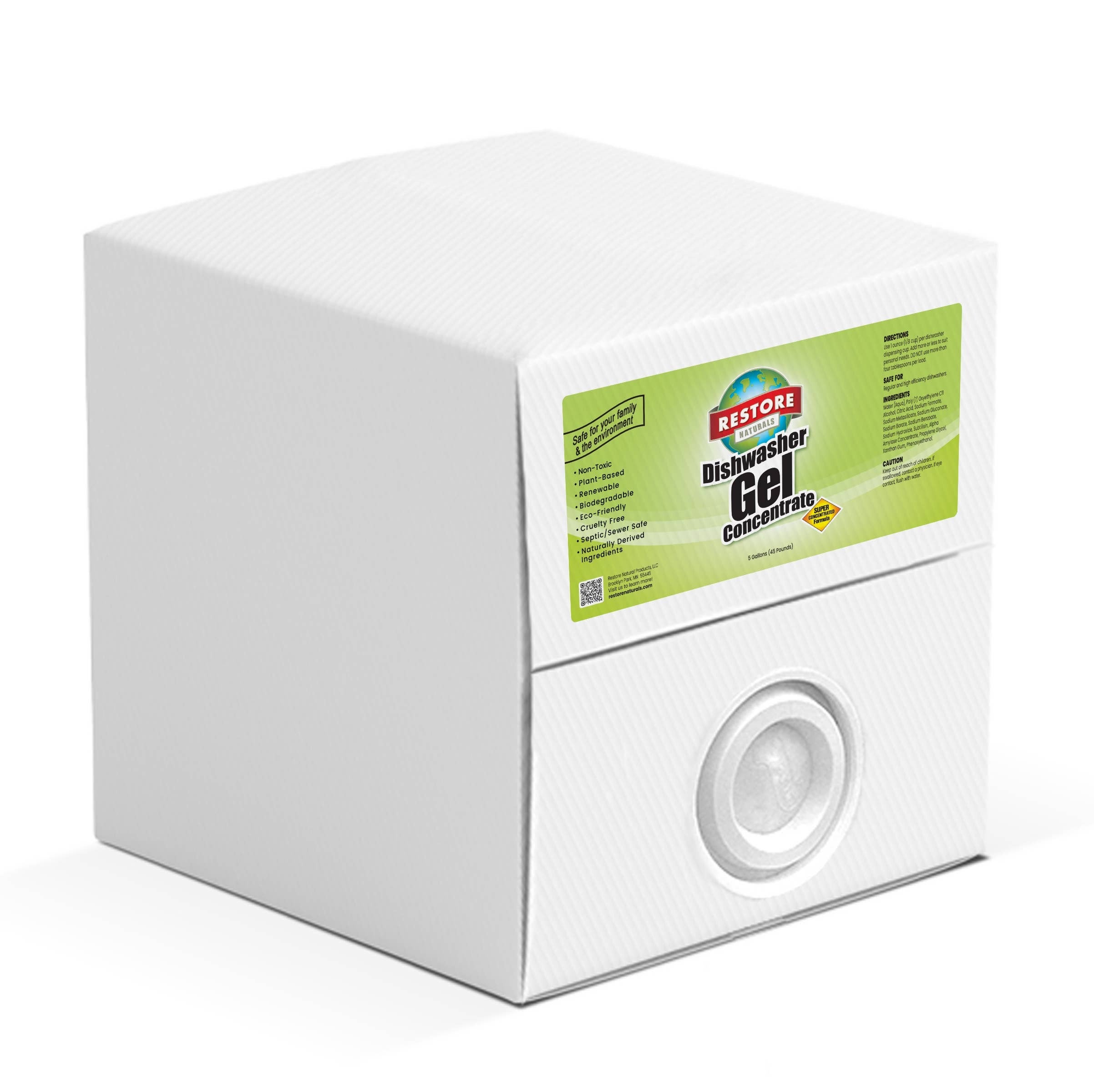 Refillable 5 gal BIB Dishwasher Gel Concentrate (Non-Toxic) | The Clean ...